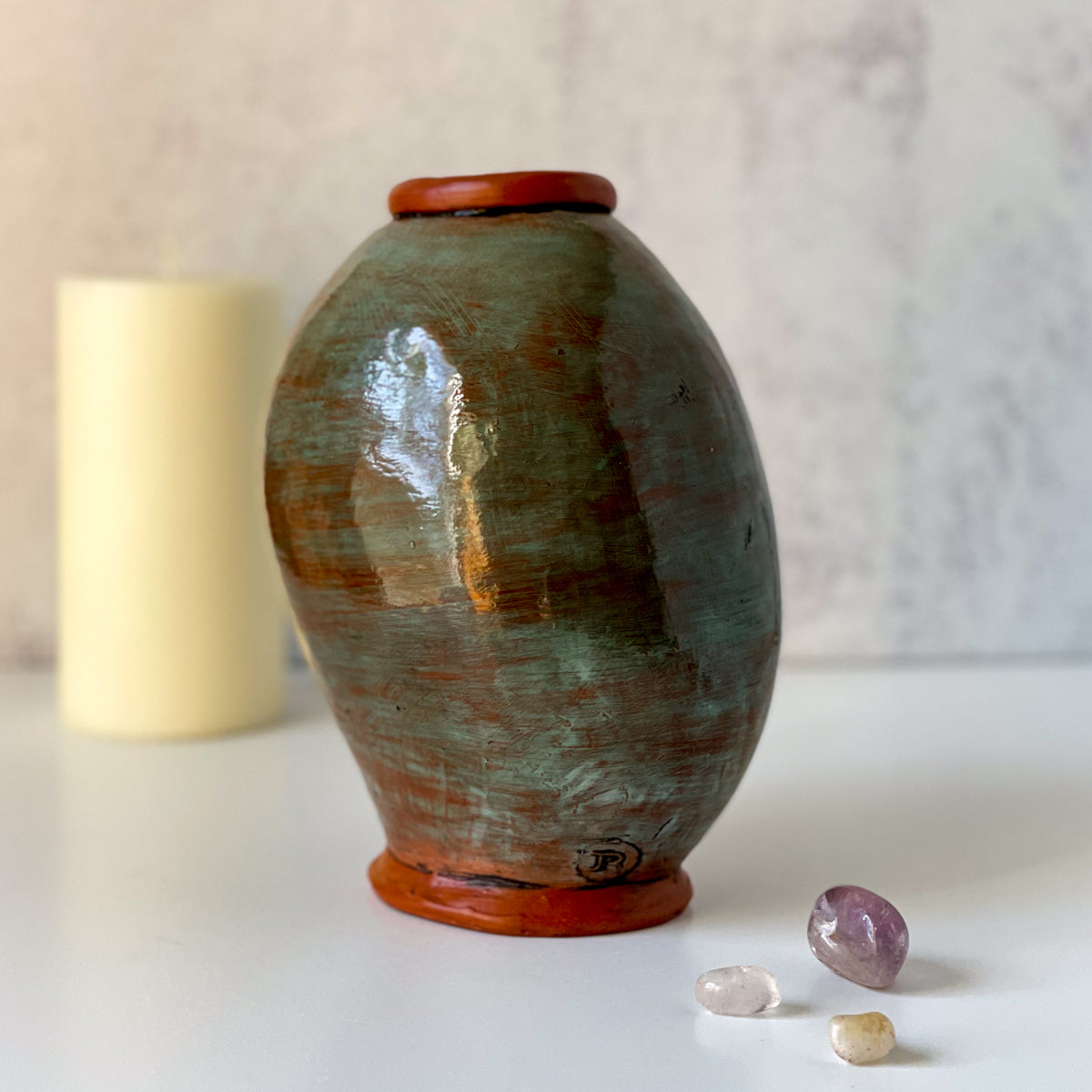 Asymmetrical Vase – Biscuit Ceramics